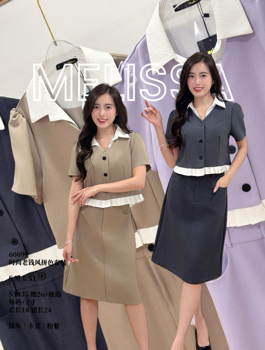 Premium Long Sleeve Tweed OL Dress – Elegant & Stylish | Melissa Brand ...