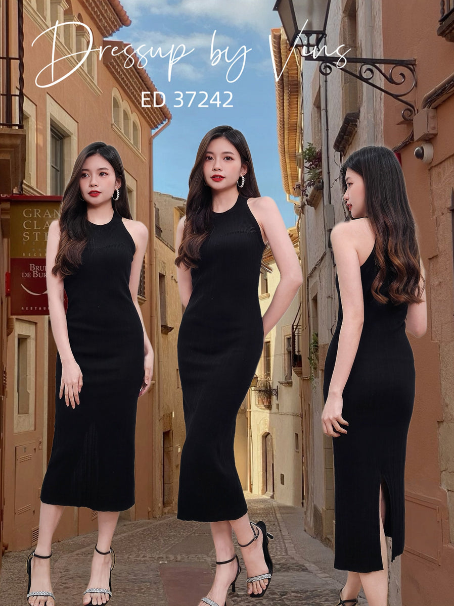 Premium Lady V Neck OL Dress - Whitney Brand – My Denim Fashion | OL ...